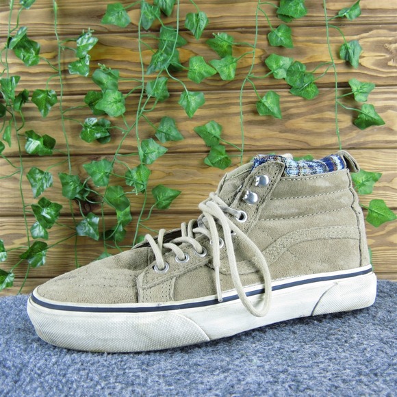 Vans | Shoes | Vans Men U Sk8hi Scotchgard Sneaker Beige Leather Size 7 ...
